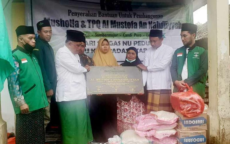 MWC NU Badas-Kediri Sumbang 75 Juta untuk Musholla-TPQ Al Musthofa An-Nahdliyah